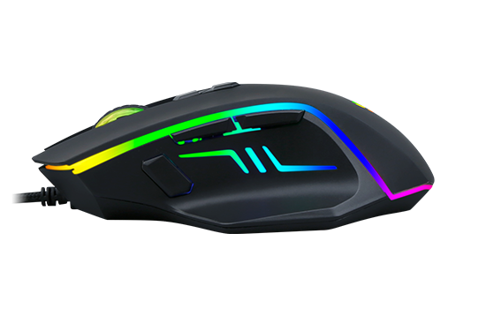 Mouse Gamer Ninja Shark, RGB, 8 Botões, 7200 DPI, Black, MS-GN-SHARK
