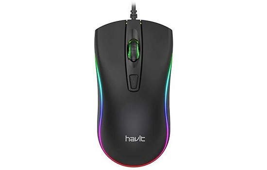 Mouse Gamer Havit MS72, 1200DPI, RGB, 4 Botões