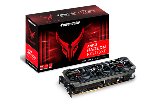 Placa de Vídeo PowerColor Red Devil Radeon RX 6750 XT, 12GB, GDDR6, FSR ...