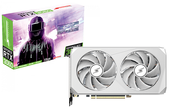 Placa de Vídeo SuperFrame NVIDIA GeForce RTX 3060 EPIC, White, 12GB ...