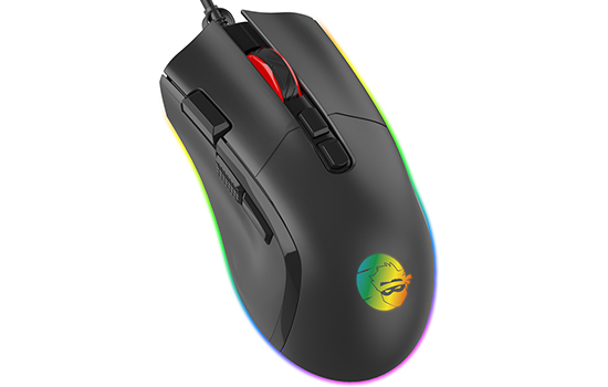 Mouse Gamer Ninja Darui, RGB, 12000 DPI, 8 Botões Programáveis,, Black