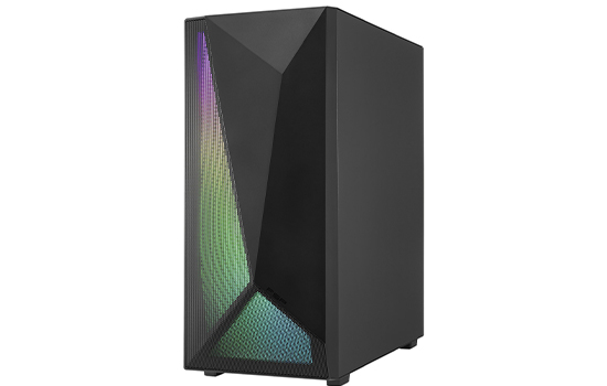 Gabinete Gamer FSP CMT195A, Mid Tower, ATX, Sem Fonte, Com 4 Fans, Preto