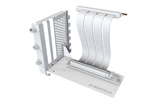 Kit Para GPU Vertical Montech VGM, PCIE 4.0, Com Cabo Riser, White