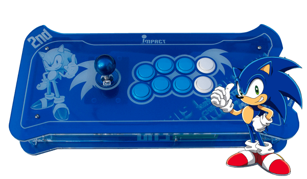 Controle Arcade para PC, PS3 e PS4 2ND Impact Sonic Full Acrílico ...