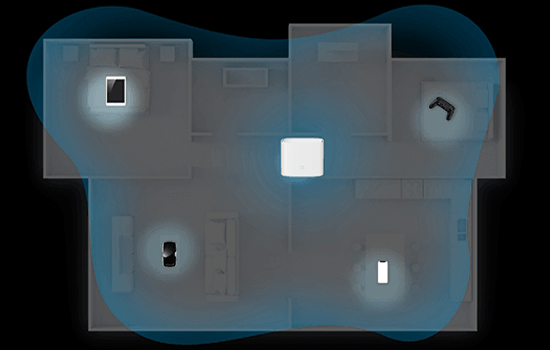 Roteador Wi-Fi Mesh Tp-Link HX220 AX1800, Wi-Fi 6 Dual Band, Branco