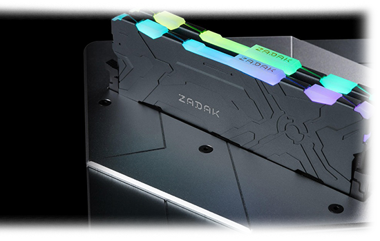 Memória DDR4 Zadak MOAB, RGB, 8GB, 3000MHz + Brinde Zadak