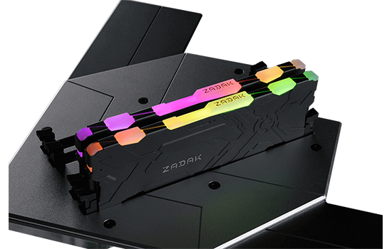 Memória DDR4 Zadak MOAB, RGB, 8GB, 3000MHz + Brinde Zadak