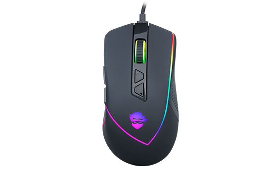 Mouse Gamer Ninja Tron, RGB, 8 Botões, 7200 DPI, Black, MS-GN-TRON