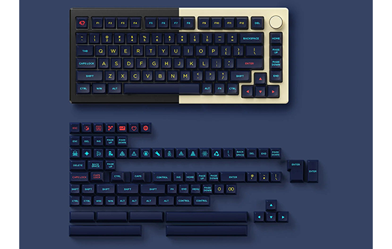 Teclado Gamer Magnético Akko MOD 007B HE, Keycaps Starry Night, Switch ...