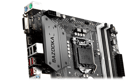 Placa Mãe MSI B360M BAZOOKA, Chipset B360, Intel LGA 1151, mATX, DDR4