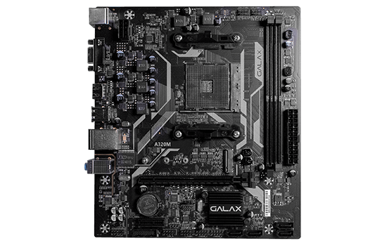 Placa Mãe Galax A320M, Chipset A320, AMD AM4, mATX, DDR4, AA320MAGL01BW