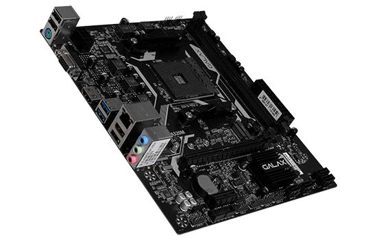 Placa Mãe Galax A320M, Chipset A320, AMD AM4, mATX, DDR4, AA320MAGL01BW