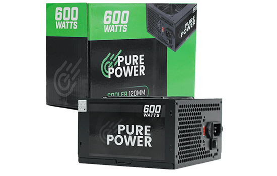 Fonte Pure Power, 600W, Black, PP-PSU1-600W