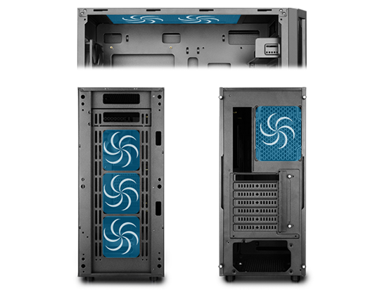 Gabinete Gamer Deepcool D-Shield V2 - ATX Preto