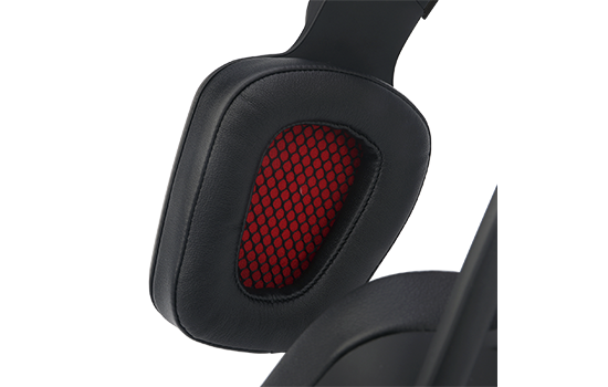 Headset Gamer Redragon Muses2 H310-1 Surround 7.1 USB Preto/Vermelho