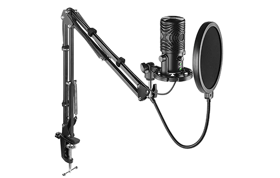 Microfone Profissional OneOdio FM1-T, Condensador, Kit Completo