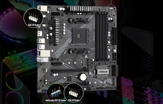 Placa Mãe ASRock B450M PRO4 R2.0, Chipset B450, AMD AM4, mATX, DDR4