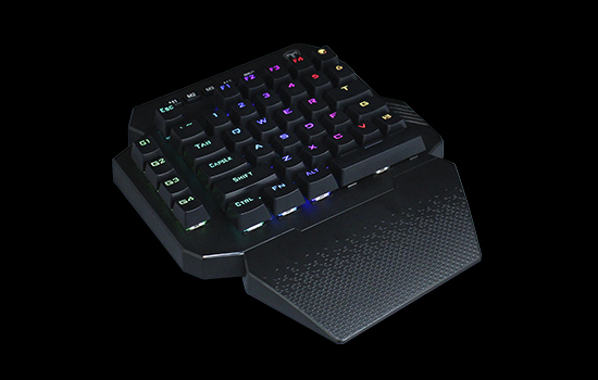 Teclado Mecânico Gamer T-Dagger Capri RGB, Switch Blue, Black, T-TGK318-BL
