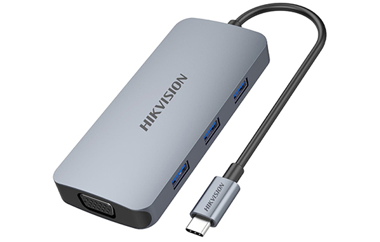 Hub Adaptador Hikvision 8 em 1, USB-C Para USB 3.0