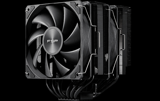 Cooler Para Processador FSP MP7 Black, 120mm, Intel-AMD, Preto