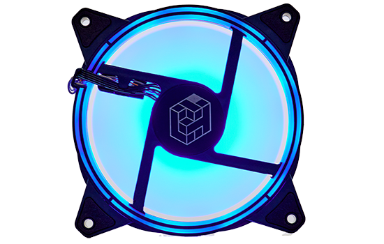 Kit Fan Com 3 Unidades Liketec Colorful RGB, 120mm, Black, Com Controladora