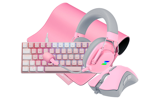 Combo Gamer SuperFrame 4 em 1, Headset, Mouse, Mousepad, Magnus Pink e ...
