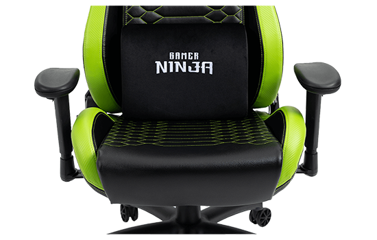 Cadeira Gamer Ninja Mamba, Reclinável, Preto e Verde
