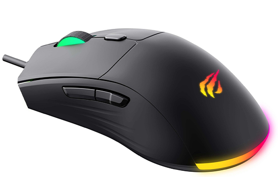 Mouse Gamer Havit MS1030, 3600DPI, USB, RGB, 6 Botões, Preto