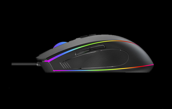 Mouse Gamer Havit MS1017, 6400 DPI, 7 Botões, RGB, Black