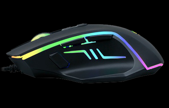 Mouse Gamer Ninja Shark, RGB, 8 Botões, 7200 DPI, Black, MS-GN-SHARK