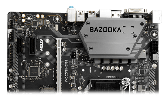 Placa Mãe MSI B360M BAZOOKA, Chipset B360, Intel LGA 1151, mATX, DDR4