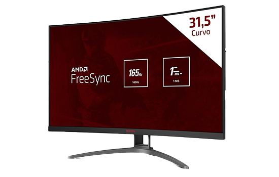 Monitor Gamer AOC AGON 31.5" Curvo, 165Hz, FreeSync, RGB