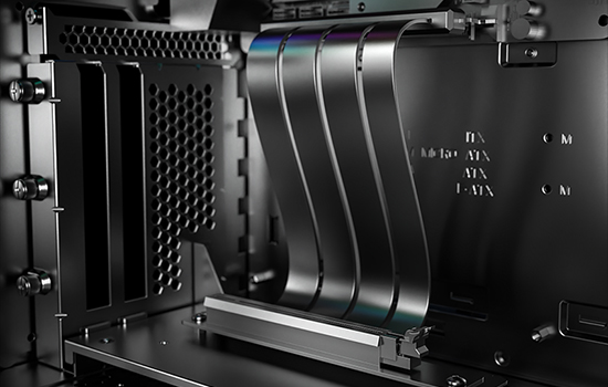 Kit De Suporte Para GPU Vertical Montech, PCIe 4.0, 200mm, Preto