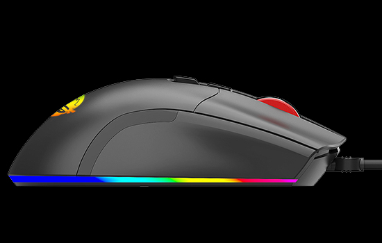 Mouse Gamer Ninja Darui, RGB, 12000 DPI, 8 Botões Programáveis,, Black