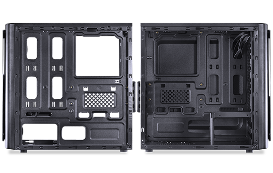 Gabinete Gamer PCyes Venus Lateral de Acrilico Mid Tower VENPTVM2FCA c ...