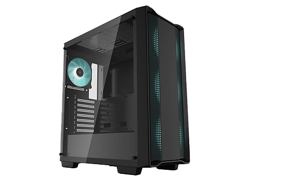 Gabinete Gamer DeepCool CC560, Black, Mid Tower, Vidro Temperado, ATX ...