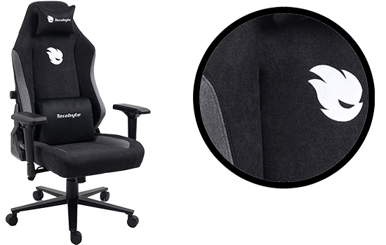 Cadeira Gamer Terabyte Style, Reclinável , 4D, Preto e Cinza