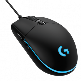 Mouse Logitech Gamer Pro Hero RGB 6 Botões 16000 DPI Black - Terabyte