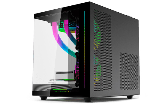 Gabinete Gamer C3Tech Aquarius, Mini Tower, Vidro Temperado, M-ATX ...