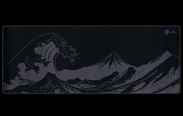 Mousepad Gamer Ninja Wave Control 800x300mm Preto | Terabyte