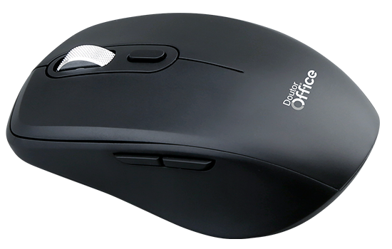 Mouse Sem Fio Dr. Office, 1600 DPI, 6 Botões, Black, MDR-0101-B