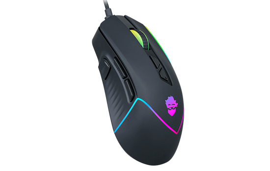 Mouse Gamer Ninja Tron, RGB, 8 Botões, 7200 DPI, Black, MS-GN-TRON