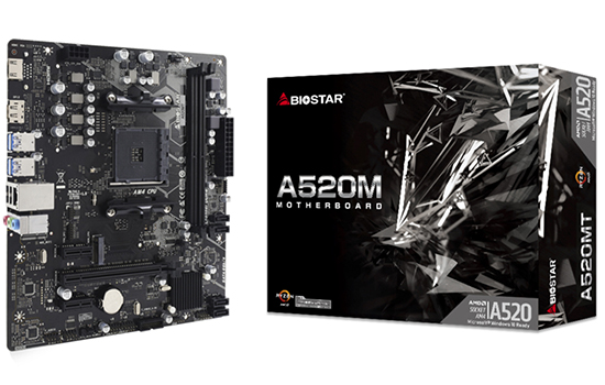 Placa Mãe Biostar A520MT, Chipset, A520, AMD AM4, MATX, DDR4
