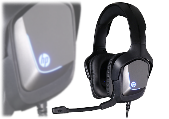 Headset Gamer HP H220GS, Surround 7.1, USB, Led Blue - Open Box