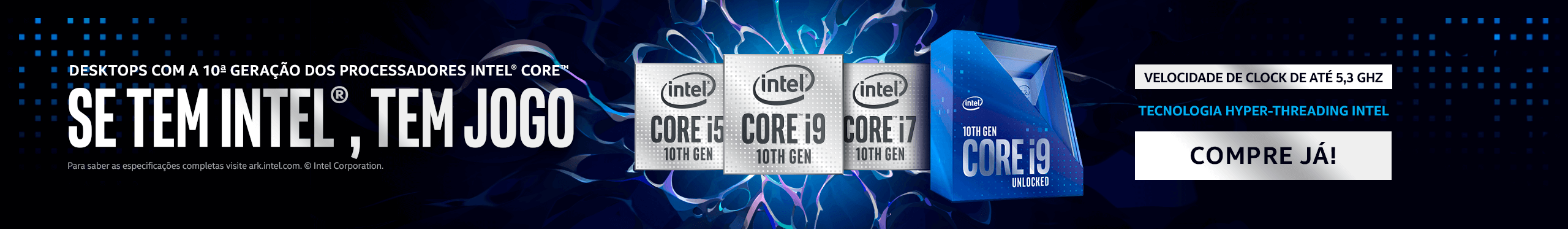 Processador Intel Core i3, i5, i7, i9, 10ª, 11ª e 12ª Geração Terabyteshop