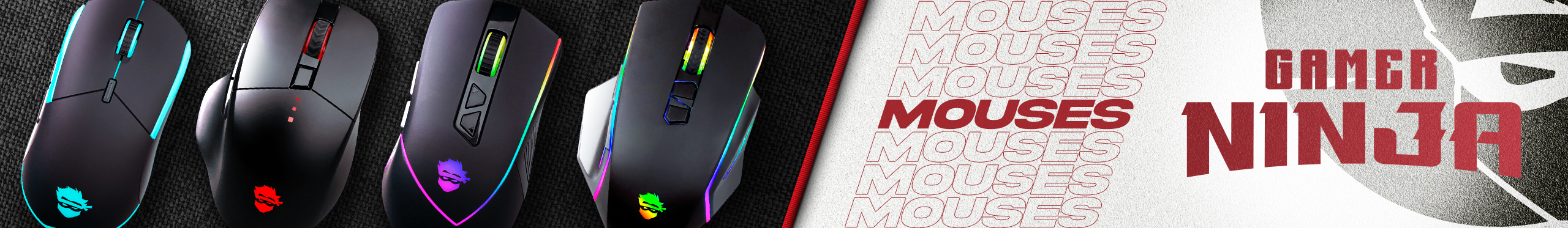 Mouse Gamer Ninja Darui, RGB, 12000 DPI, 8 Botões Programáveis,, Black