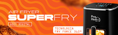 Fritadeira Elétrica Air Fryer Pro Home SuperFry, 100% Digital, Com ...
