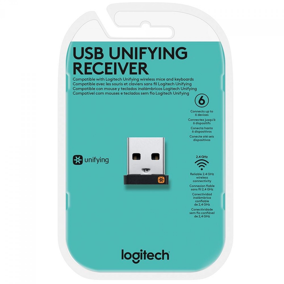 Adaptador Bluetooth Logitech Unifying, USB, Bluetooth 3.0, 2,4 GHz ...