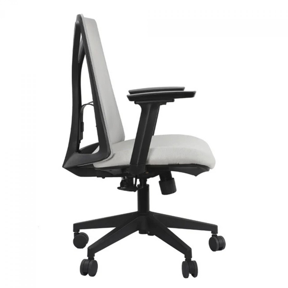 Cadeira Ergonômica Elements Olympia, 3D, Altura Ajustável, Preta e Cinza