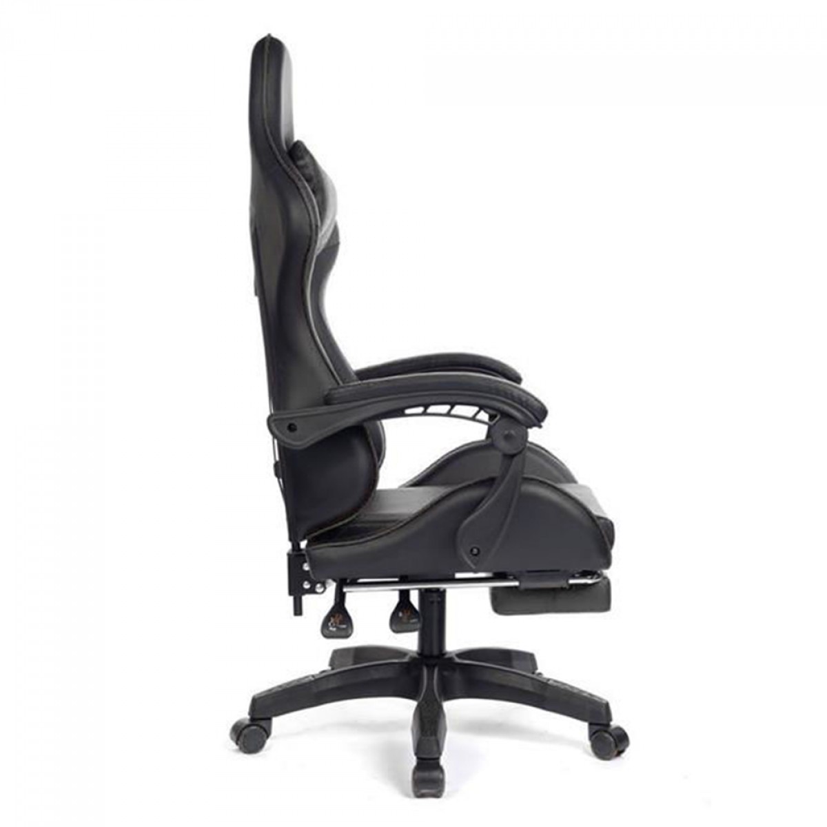 Cadeira Gamer PCTop Racer, Reclinável, Preta, Suporta Até 120KG - Open Box